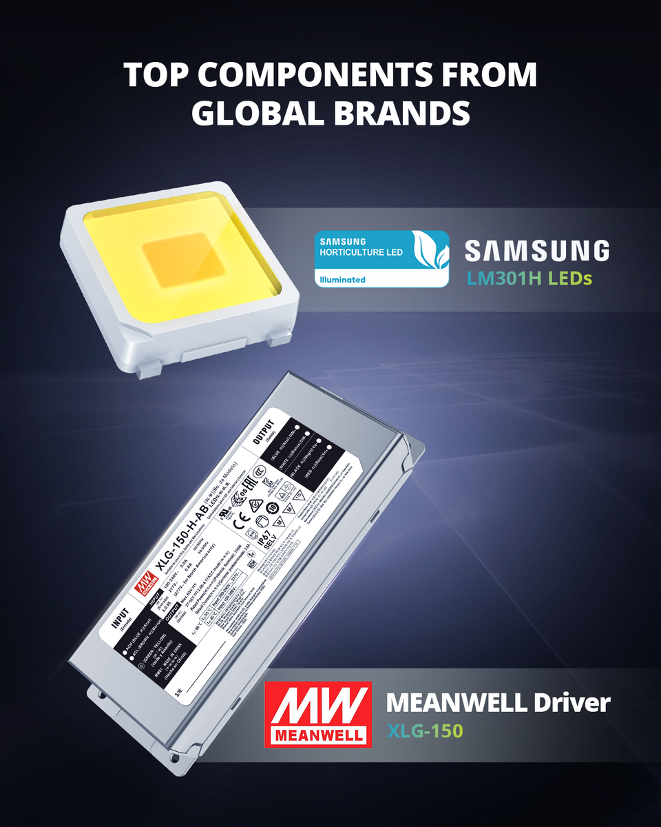 ViparSpectra® 2025 Upgraded XS1500 150W LED Grow Light, include Daisy